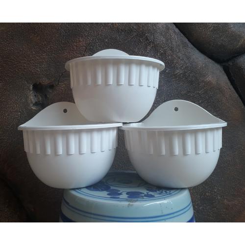 Promo Pot Bunga Tanaman Dinding High Way Tembok 19 Cm Putih - TB 22 ...