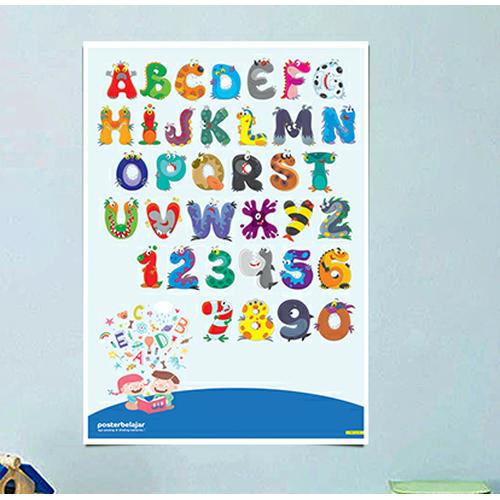 Jual Tipe 04 Poster Belajar Alphabet / Huruf Abjad - Kota Bekasi ...