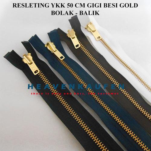 Jual Resleting Zipper YKK Gigi Besi 50 cm Bolak Balik - Kota Malang - Heaven Kaufen | Tokopedia