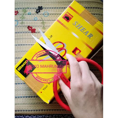 Jual Gunting Kodok Serbaguna BISON 8" Kain Kertas Seng Alumunium Karton ...