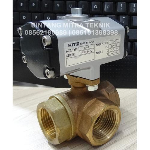 Jual BALL VALVE KITZ ACTUATOR C-TNE 3 WAY 1" - Kota Bandung - BINTANG MITRA TEKNIK | Tokopedia