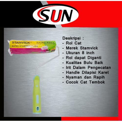 Jual Kuas Rol Roll Cat Tembok Bulu busa 9 " inch Stamvick - Kab. Bekasi ...