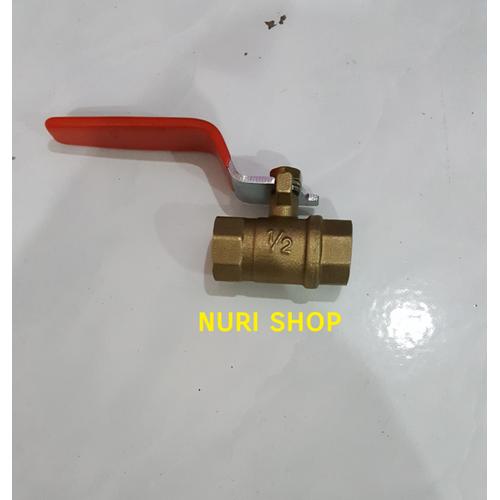 Jual Ball valve kuningan 1/2"/ ballvalve/ stop kran 1/2" kuningan ...
