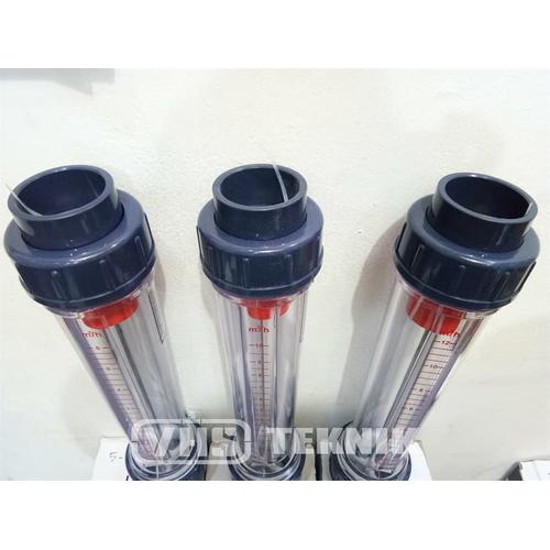 Jual ROTAMETER FLOWMETER LIQUID 0.6 - 6 M3PH PLASTIC TUBE 1.5 INCH ...