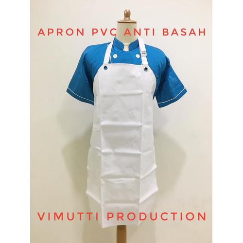 Jual Celemek Apron Basah Putih - Merah, 60x80 - Jakarta Barat - Chef ...