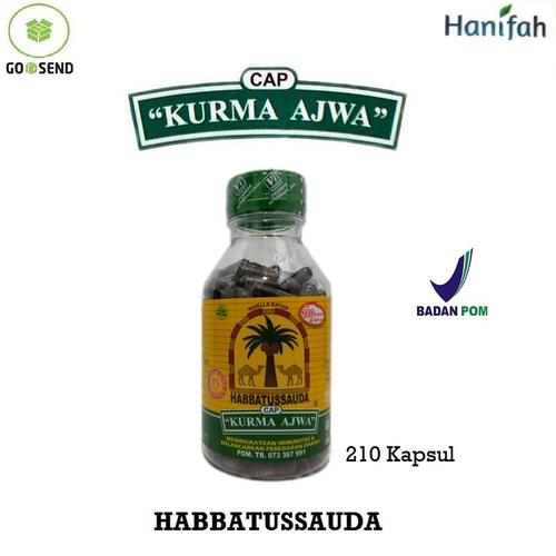 Jual Habbatussauda Bubuk Cap Kurma Ajwa isi 210 Kapsul | Habbat Ajwa ...