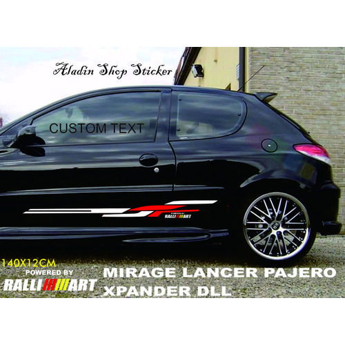 Jual sticker list stripe mitsubishi mirage lancer xpander universal ...