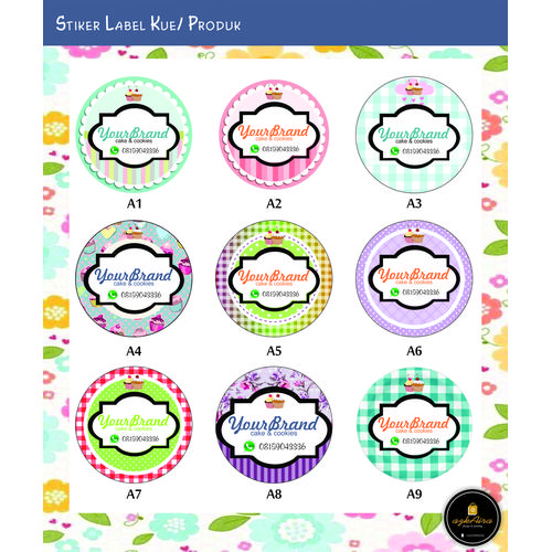 Jual Sticker/ Stiker Label Kue atau Produk untuk Usaha - Kab. Tangerang ...