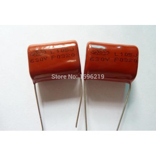 Jual kapasitor capacitor 105j 1uf 1 mikro uf milar 105 630volt 630 volt ...