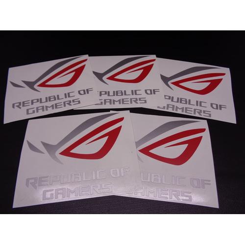 Jual Sticker Cutting / Stiker Republic of Gamers (ROG) Mix - Kab. Garut ...