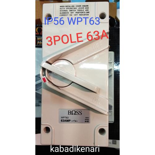 Jual ISOLATOR SWITCH WPT63 3POLE 63A BOSS ISOLATING SURFACE MOUNT 3P - Jakarta Pusat ...