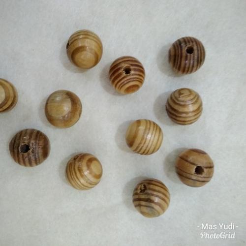 Jual Manik Kayu Bulat/Wooden Beads Diameter 19mm - Jakarta Pusat - Mas ...