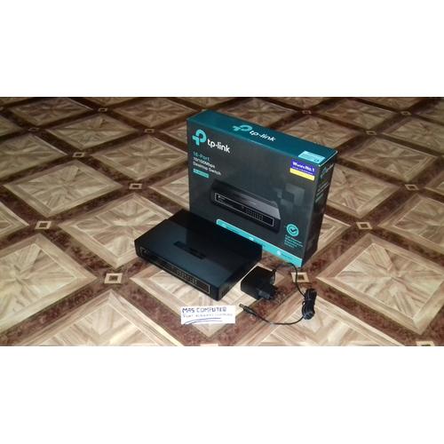 Jual Swith Hub TP link TL SF1016D Switch Hub Lan 16 Port 10/100Mbps Desktop - Jakarta Pusat ...