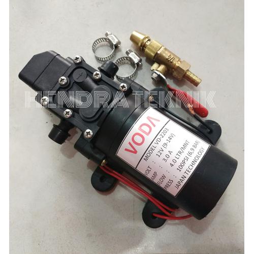 Jual POMPA AIR DC 12V DC HIGH PRESSURE MINI PUMP + NOZZLE. POMPA MINI ...