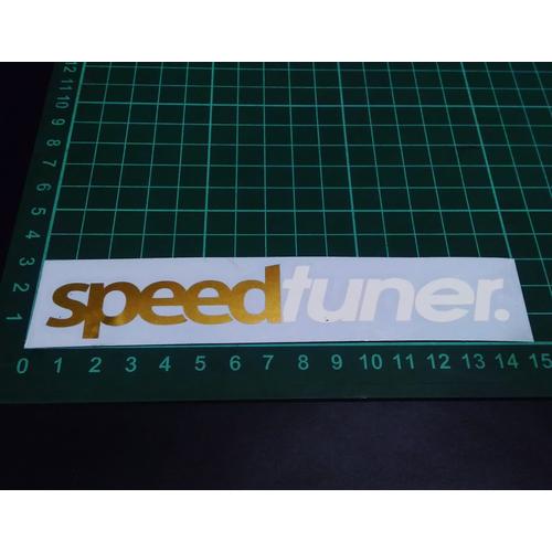 Promo Cutting Sticker Speedtuner Gold Putih 15x3cm - Kota Tangerang ...
