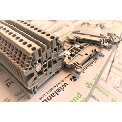 Jual Terminal Block Wieland WT-2.5 2.5mm 1000V 24A Grey (58.503.0055.0 ...