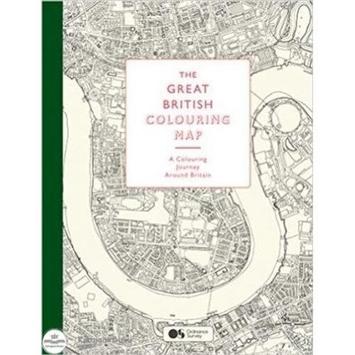 Jual Great British Colouring Map: A colouring journey around Britain ...