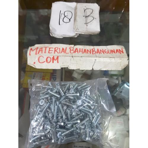 Jual baut kepala obeng 4x 50 mm baut jf baut elektronik skrup mur baut ...