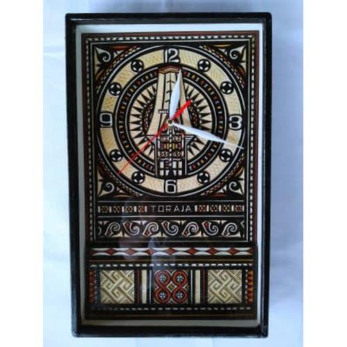 Jual Jam Dinding Persegi Panjang Ukiran Toraja Indah dan Murah - Kab ...