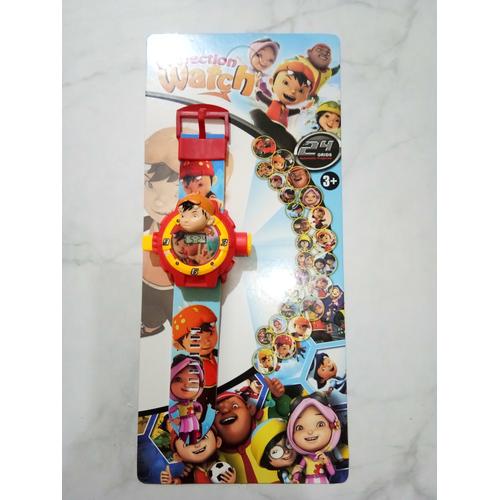 Jual Jam Tangan Proyeksi Boboi Boy / Jam Tangan Proyektor Karakter ...