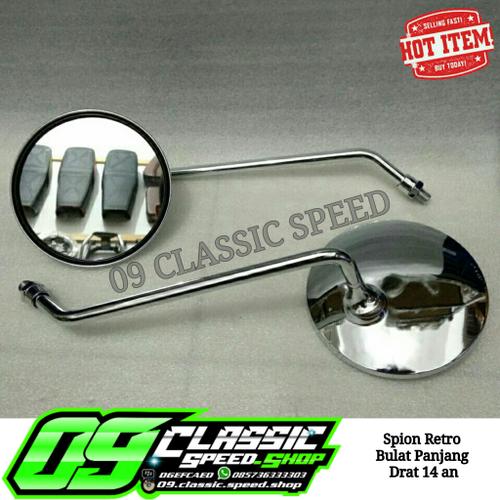 Jual Spion Retro Bulat Drat 14 an Tangkai Panjang Full Besi - Kota ...
