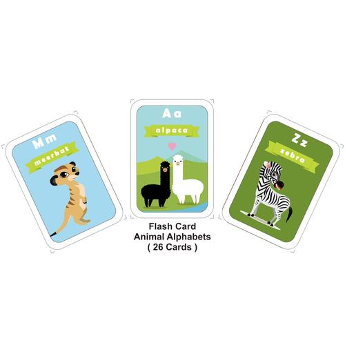 Jual KARTU BELAJAR BAYI & ANAK ALFABET HEWAN / FLASH CARD ANIMAL ...