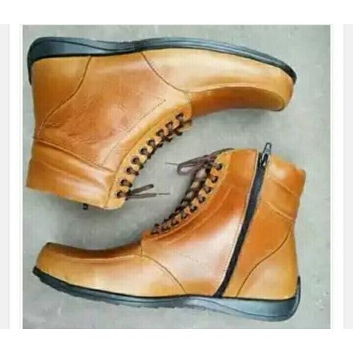 Jual Sepatu Boots Pria Kulit Asli PULL UP KULIT LEATHER BOOT - 41, kopi ...