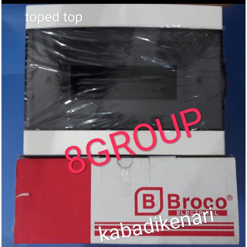 Jual BOX MCB BROCO 8 GROUP INBOW PANEL BOX LISTRIK 8 WAY BREAKER MCB 1P ...