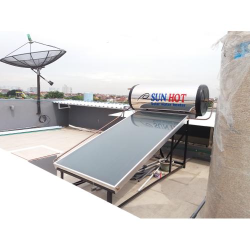 Jual SUN HOT SOLAR WATER HEATER 180 L. Panel alur 8. SUNHOT 180 Liter ...