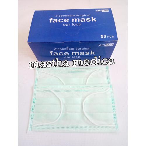 Jual Masker Bedah Debu Penutup Mulut Face Mask Earloop Gidcare Hijau ...