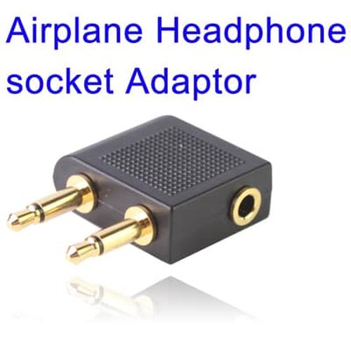 Jual AVPRO Airplane 3.5mm Stereo Headphone Earphone Socket Adapter ...