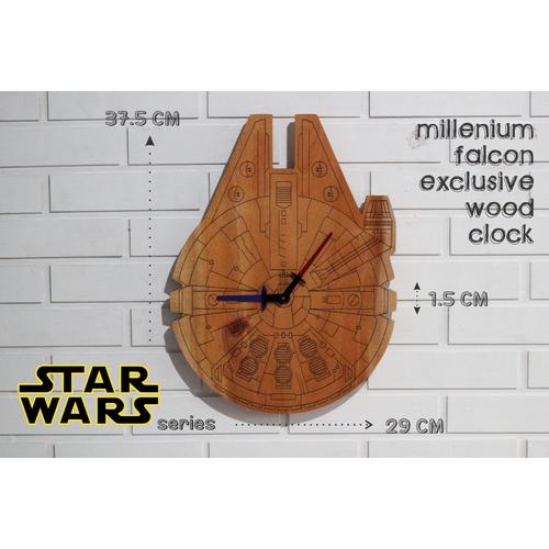 Jual Jam Dinding Kayu Millenium Falcon star wars - Kota Yogyakarta ...