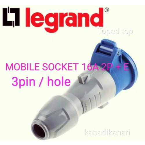 Jual LEGRAND MOBILE SOCKET 16A 2P+E IP44 INDUSTRIAL FEMALE CONNECTOR ...