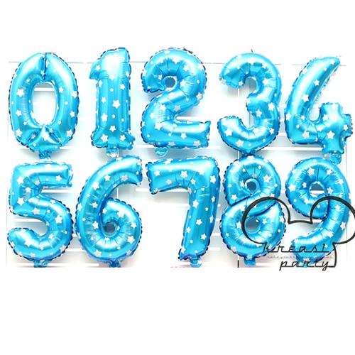Promo Balon Angka Biru / Balon Foil Angka / Balon Huruf Angka - 2 ...