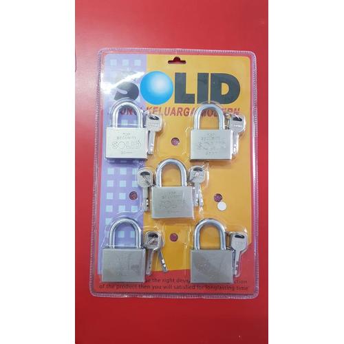Jual Gembok SOLID 809 50MM Baja Master Key (5Pcs) - Kota Bandung ...