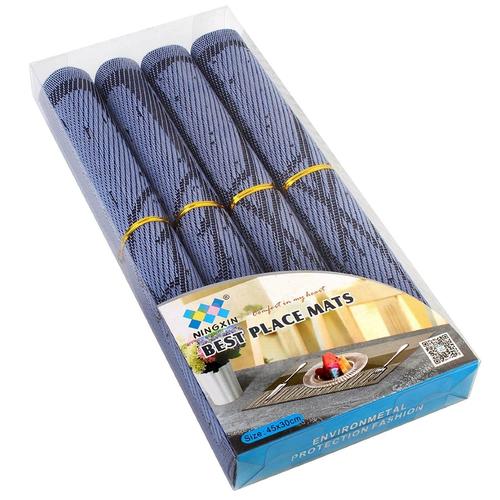 Jual Alas piring / Alas makan / Table Mat PVC Anti Slip Modern isi 4pc ...