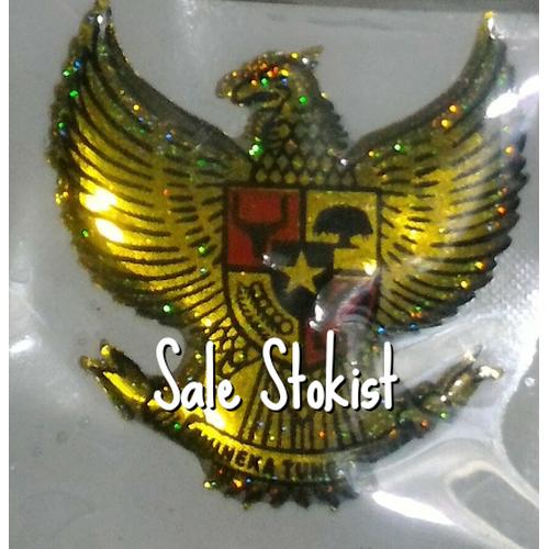 Jual Sticker garuda pancasila timbul stiker glossy hologram - 7.5 cm ...