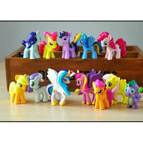 Jual Mainan PVC Karet Figure Miniatur Pajangan Little Pony Kuda Poni ...