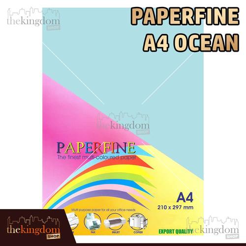 Jual Paperfine Kertas HVS Warna A4 Ocean / Isi 100 Lembar 120 - Jakarta ...