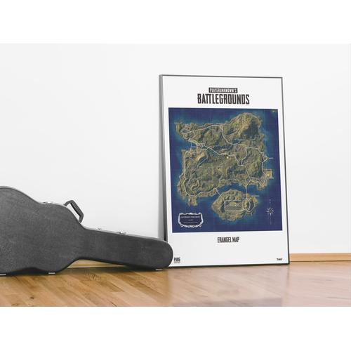 Promo Peta PUBG Erangel MAP Limited - High Quality Printed - Ukuran A3 ...
