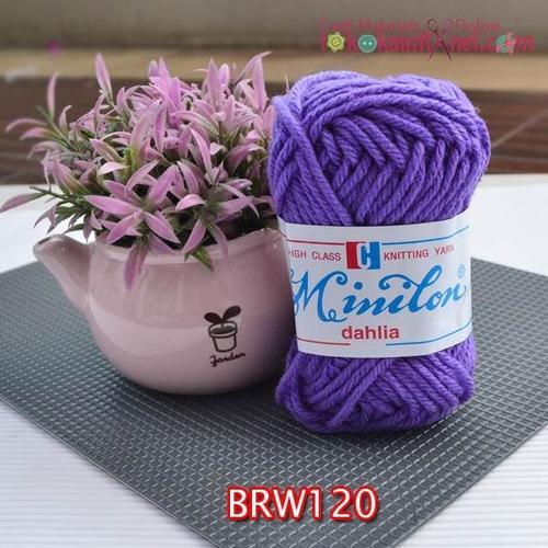 Jual Benang Rajut Wol Diameter besar 2mm Cap minilon Ungu Terong ...