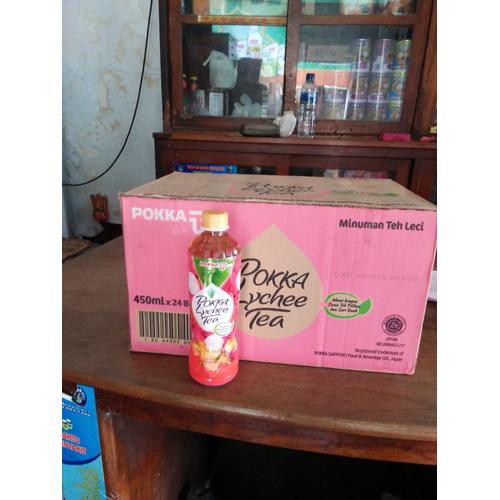 Jual Pokka Lychee Tea 450 ml - Minuman Teh Leci Praktis Dalam Botol 24 ...