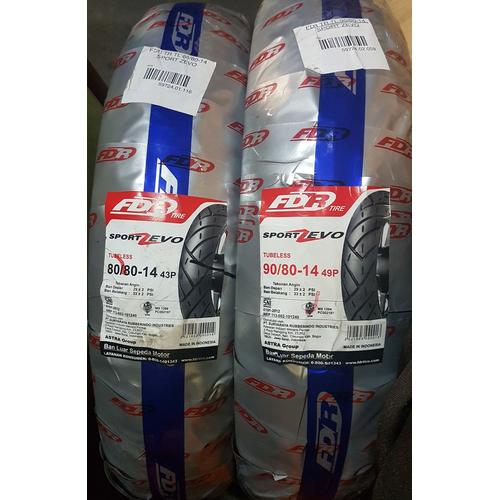 Jual Paket Fdr Tubeless 80/80-14 dan 90/80-14 Sport Zevo ( NEW ) - Jakarta Barat - Sumber Jaya ...