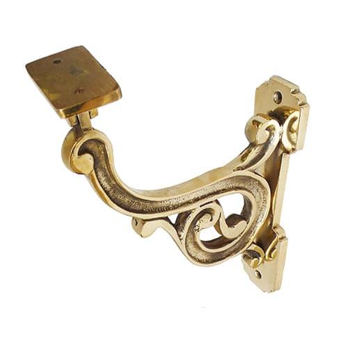 Jual 7" Stair Rail Bracket / Penyangga Rail Tangga - Scroll / P Brass ...