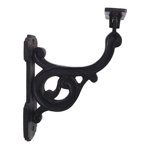 Jual 7" Penyangga Rail Tangga Kuningan / Bracket - Scroll / A Black ...