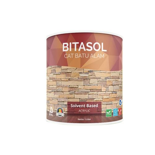 Jual CAT BATU ALAM BITASOL 1 Liter GLOSS - Cat Pelapis Batu Alam Gloss ...