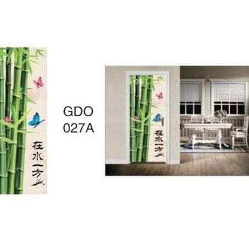 Jual Sticker pintu bambu Stiker pintu bambu hijau stiker pintu hijau ...