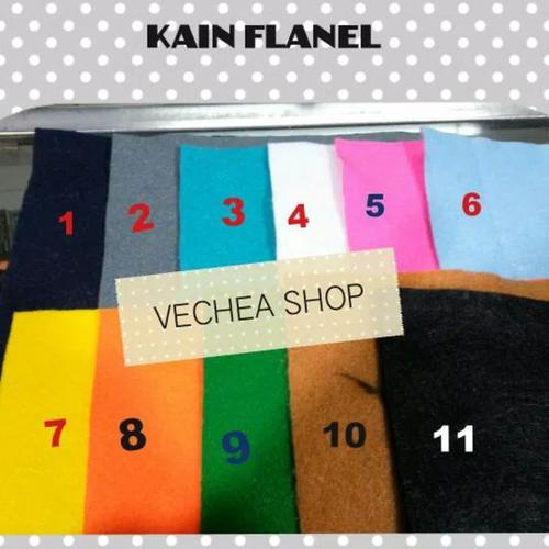 Jual FLANEL KAIN METERAN - Putih, 1/2 M - Kota Bandung - vechea shop ...