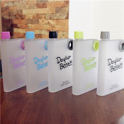 Jual Memobottle Memo Bottle Botol Minum Air Flat Slim Tipis 380ml 380ml ...