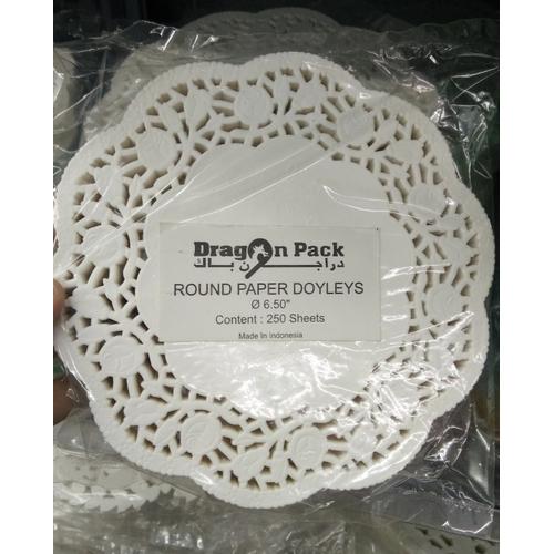 Jual Round Paper doyleys doilies 6,5" 250 lembar motif bunga tatakan ...